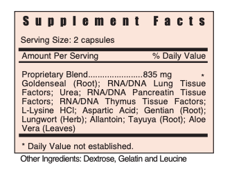 R - Lung by Systemic Formulas