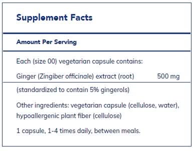 Ginger Extract 120's by Pure Encapsulations