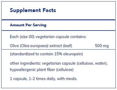 Olive Leaf extract by Pure Encapsulations