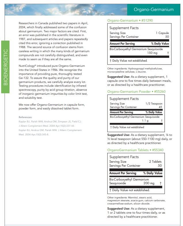 Organo-Germanium Ge-132 by NutriCology