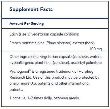 Pycnogenol 100 mg by Pure Encapsulations