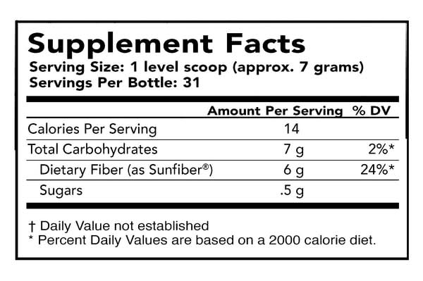Sunfiber by Tomorrow's Nutrition