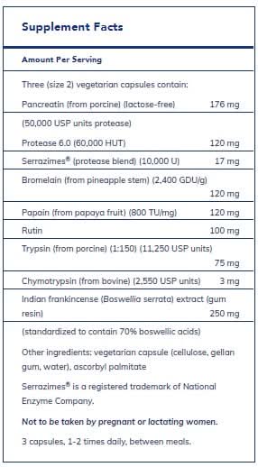 Systemic Enzyme Complex 180's by Pure Encapsulations